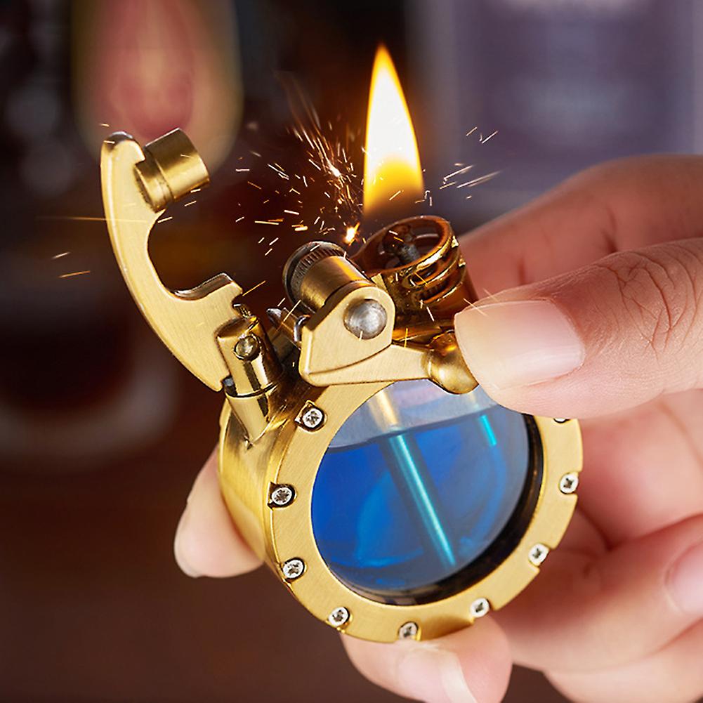 Retro Transparent Lighter with Rocker Arm Personalized Refillable ...