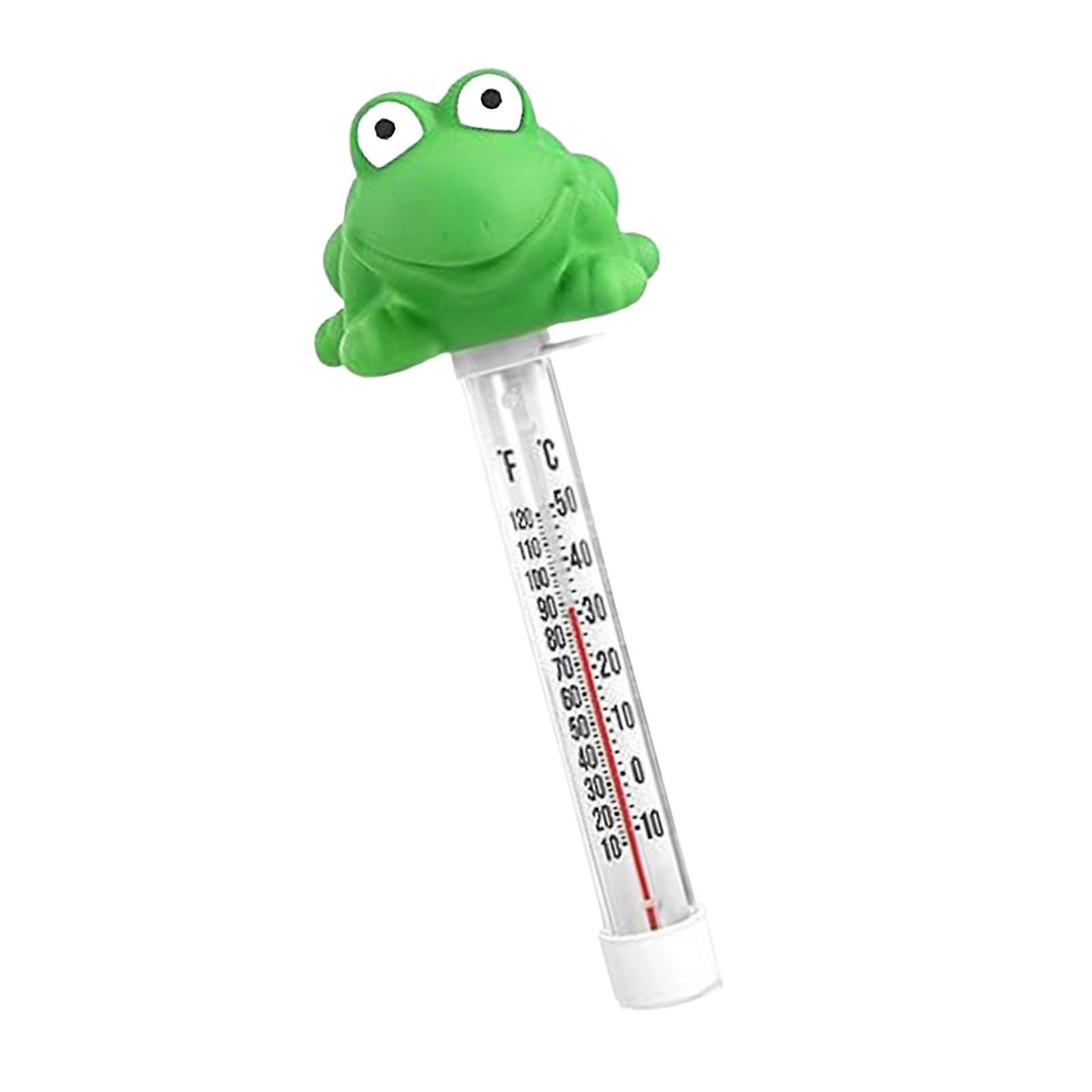 Frog Floating Pool Thermometer Easy to Read Portable with String Water ...