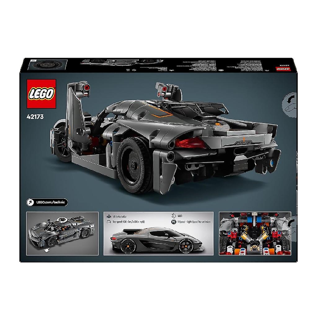 Lego 42173 Koenigsegg Jesko Absolute Grey Hypercar | Fruugo UK