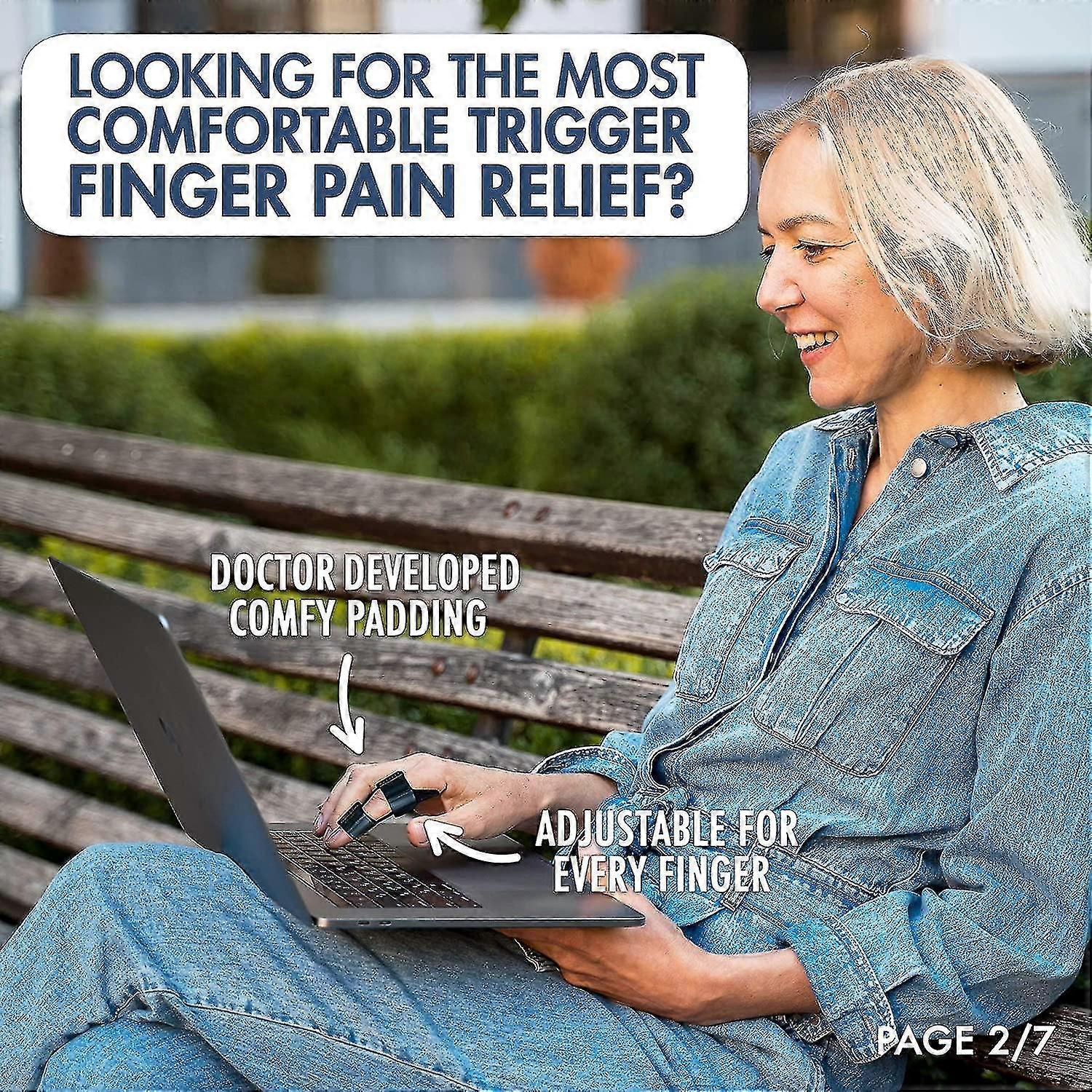 Trigger Finger Splint - 2 Pieces - Doctor-developed Design Fits Index ...