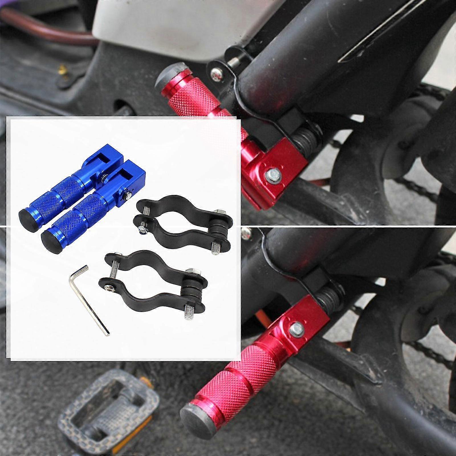 Universal Foot Pegs 90 Degree Foldable Nonslip Rear Footrest Pedals Fit ...