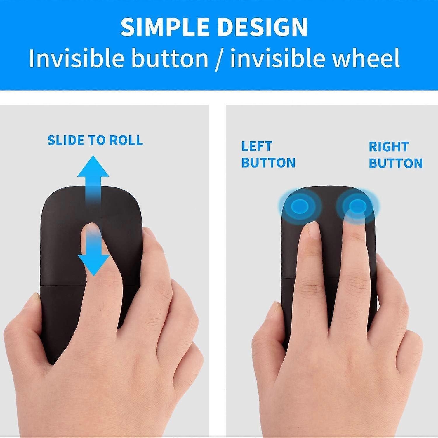 Bluetooth Arc Touch Mouse,Wireless Foldable Mouse Without Receiver,for ...