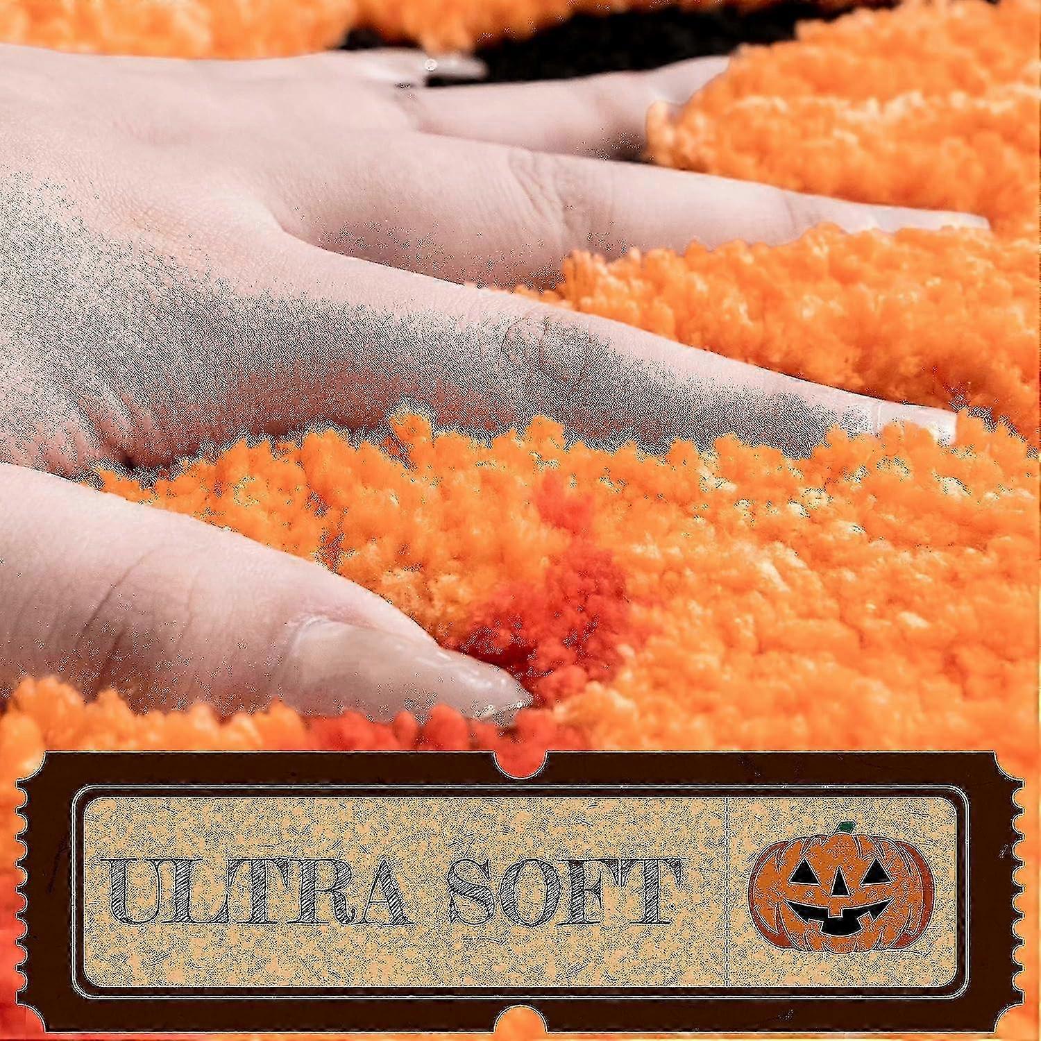 Halloween Bathroom Decor Fall Pumpkin Bathroom Rugs Non Slip Funny Cute ...