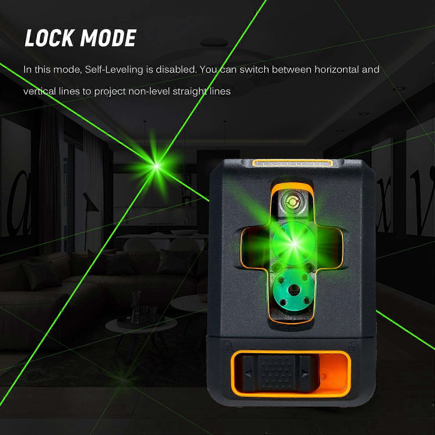 Green Beam T08 Laser Level Professional Horizontal and Vertical Cross ...