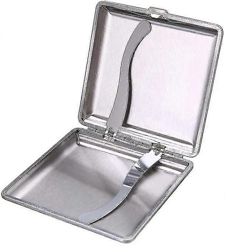 Cigarette Case for Men Holds 20 Cigarettes Case Box Vintage Hard Metal ...