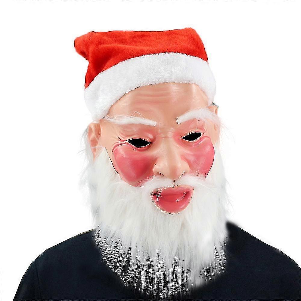 Christmas Krampus Mask, Realistic Christmas Santa Claus Mask Latex Xmas ...