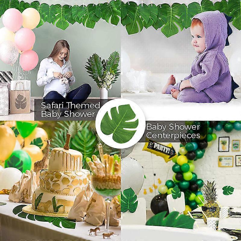 Kunstige tropiske palmeblade Hawaiian Luau Safari Jungle Party ...