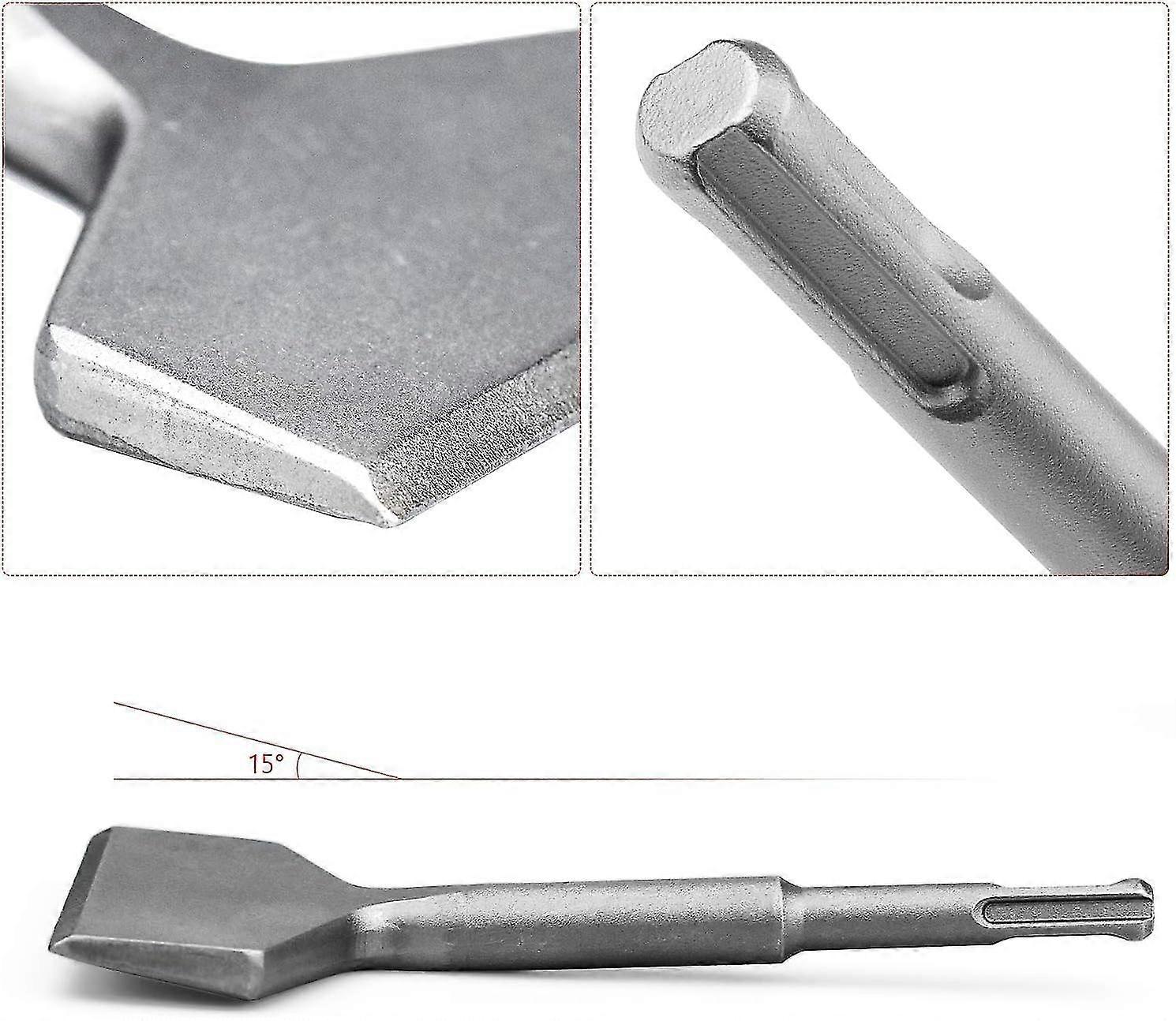 Angled Tile Chisel, Sds-plus Chisel, 15 Groove Chisel Flat Chisel For ...