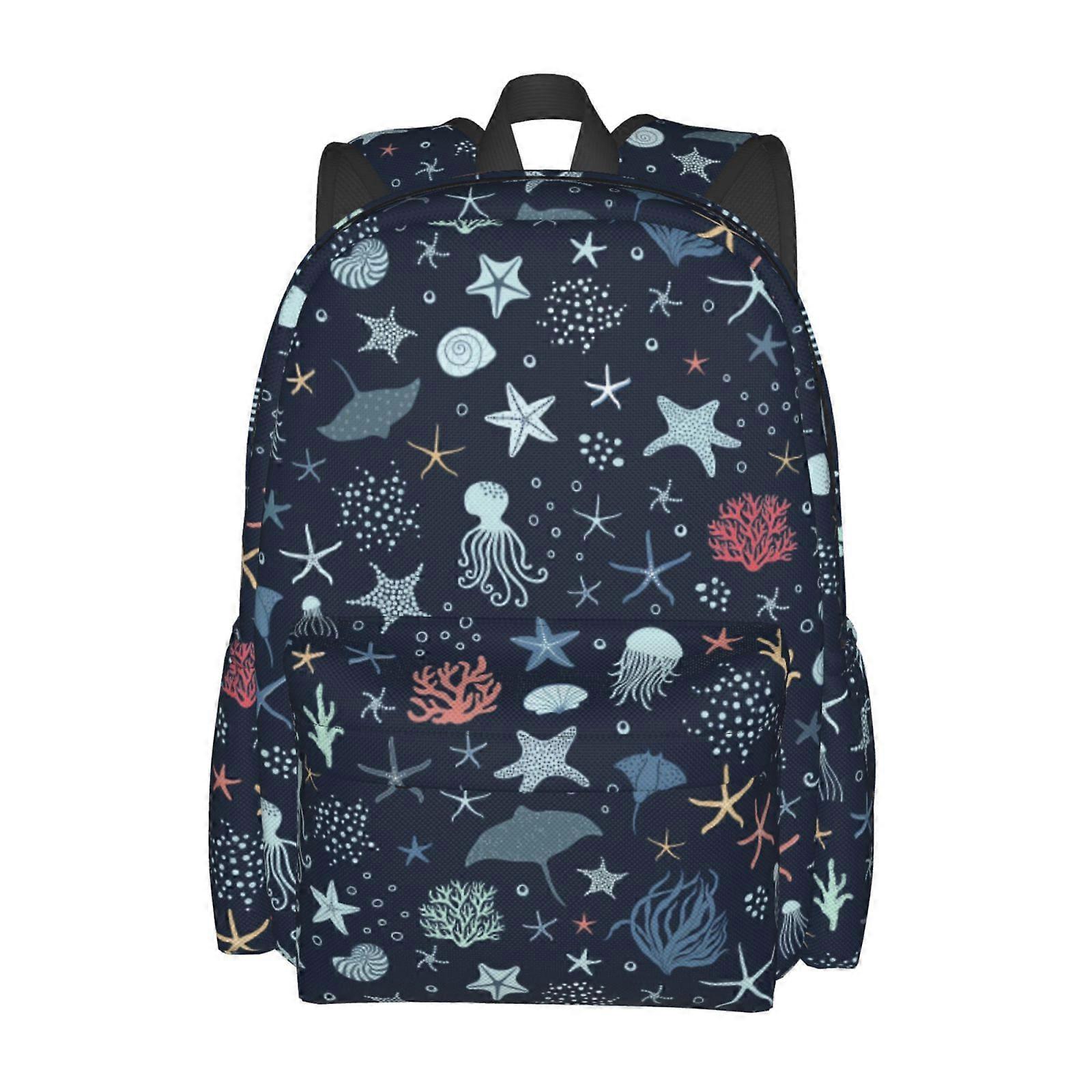 Multicolor Under The Sea Life Backpack,Large Capacity Travel Backpack ...