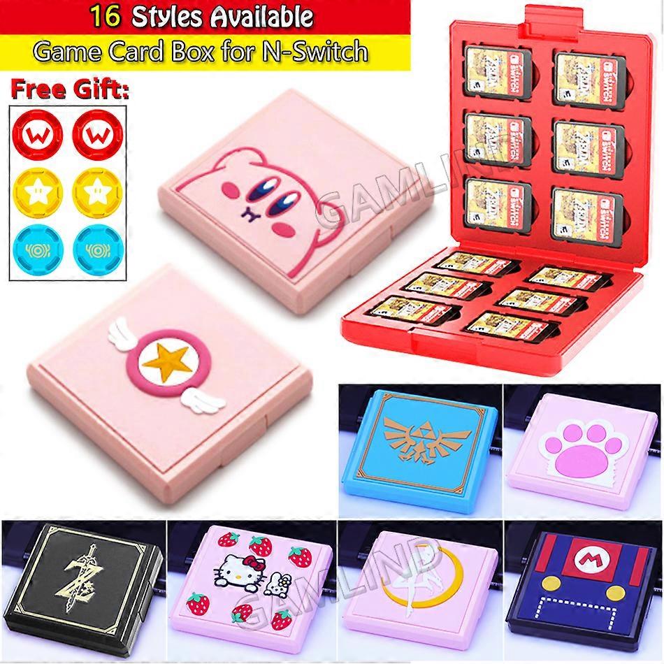 Nintendoswitch Cute Pink Cartoon Anime Game Card Case Animal Crossing ...