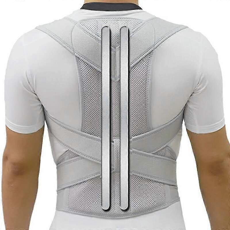 Alloy Bar Posture Corrector Scoliosis Back Brace Spine Corset Shoulder ...