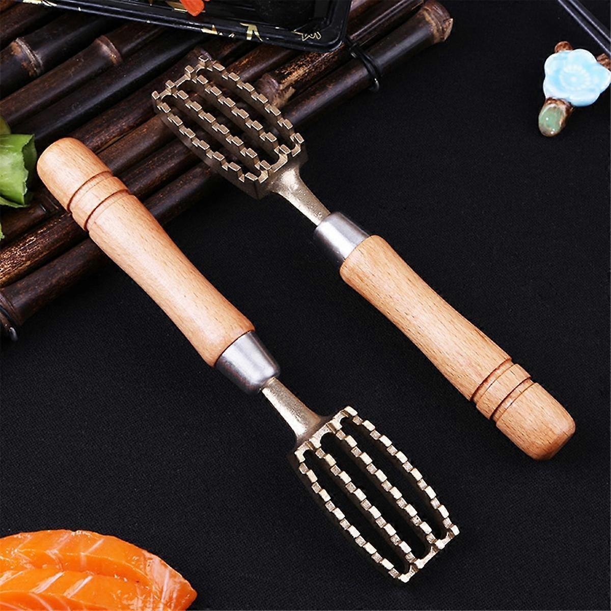 Fish Scale Scraper to Remove Fish Scales Solid Wood Brass Fish Scale ...