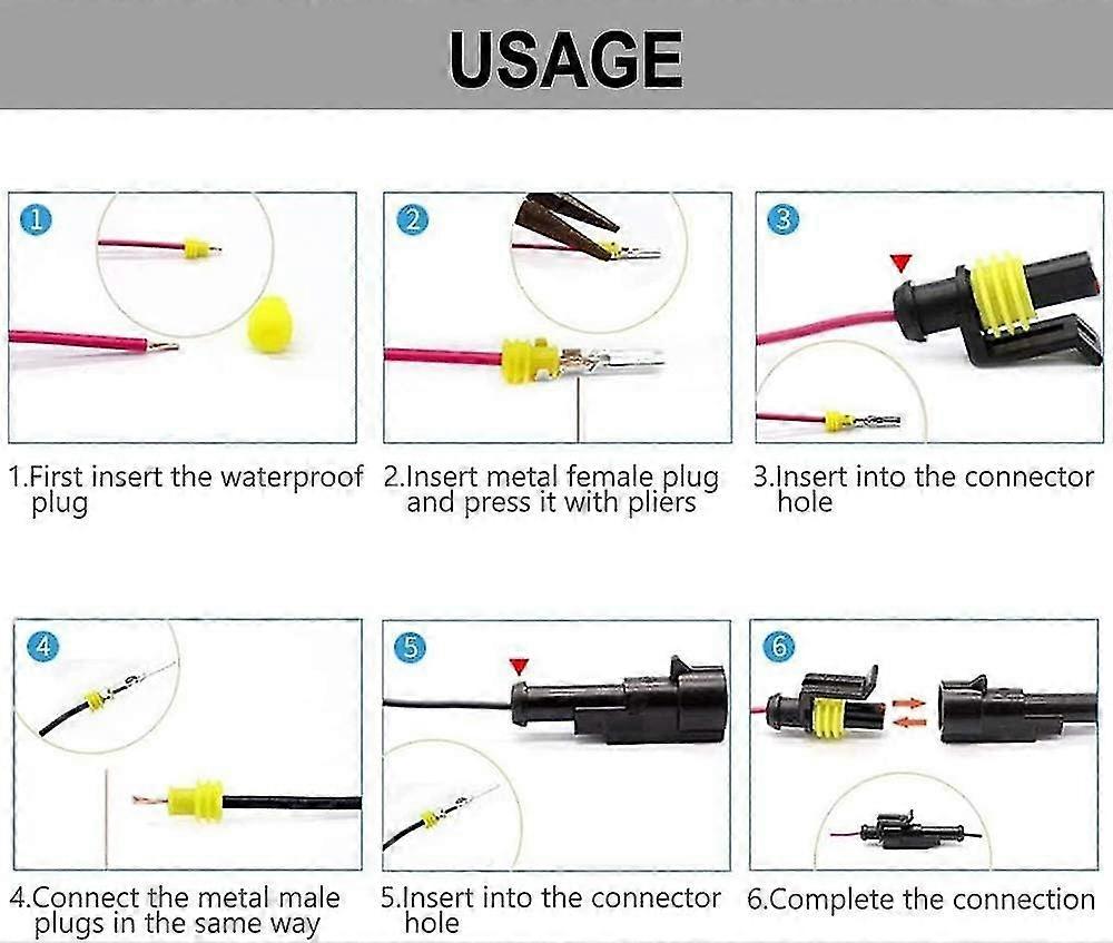 15 Set Professional Car Waterproof Electrical Wire Connector Terminal ...