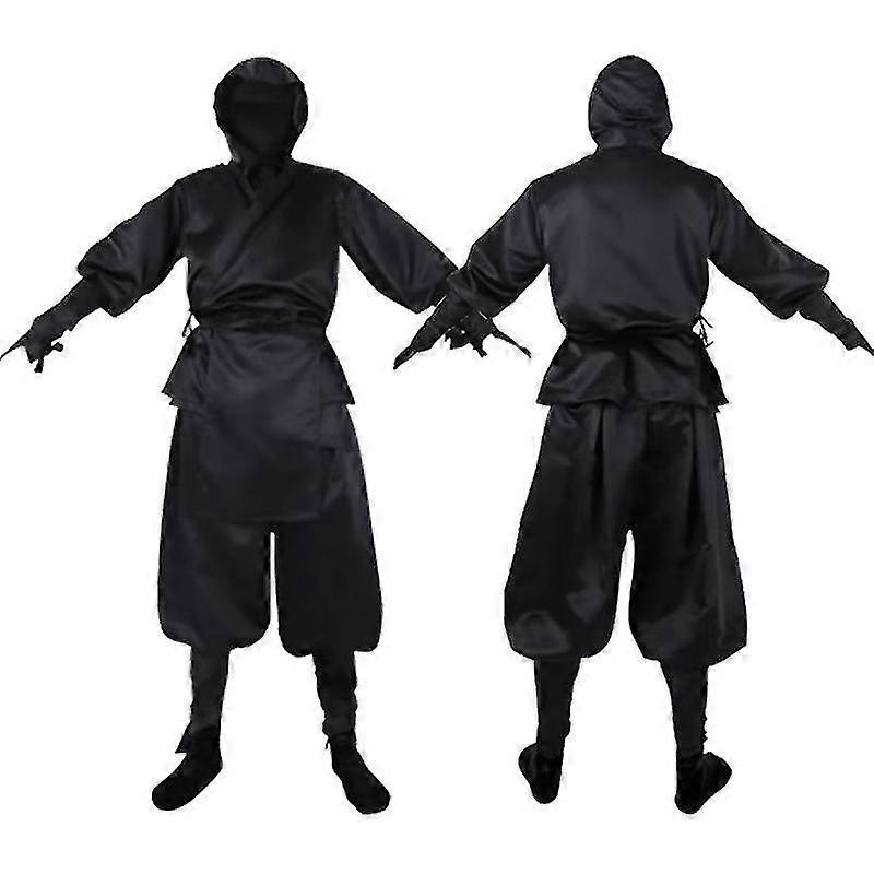 Halloween Costume Japanese Male Black Ninja Cosplay Costume | Fruugo UK