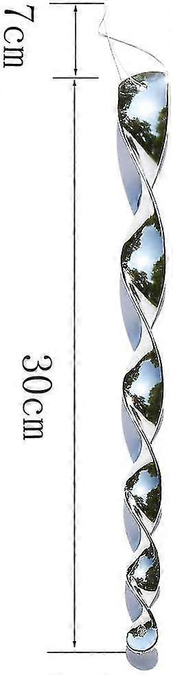 12 Pieces Reflective Wind Spiral Bird Scare Reflective Bird Repellent ...