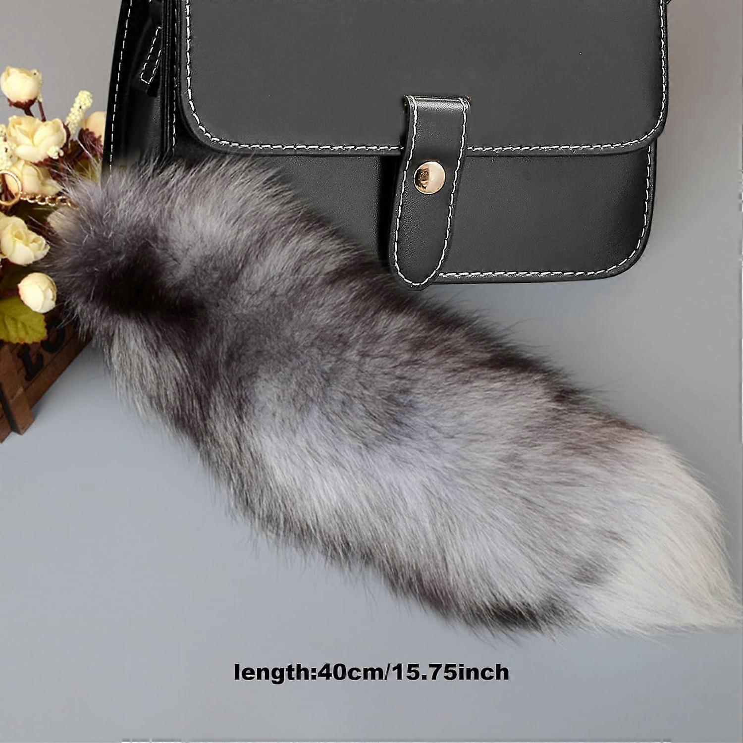 Fake Fox Tail, 40 cm Animal Tail, Fluffy Fake Fur Tail, Realistic Fox ...