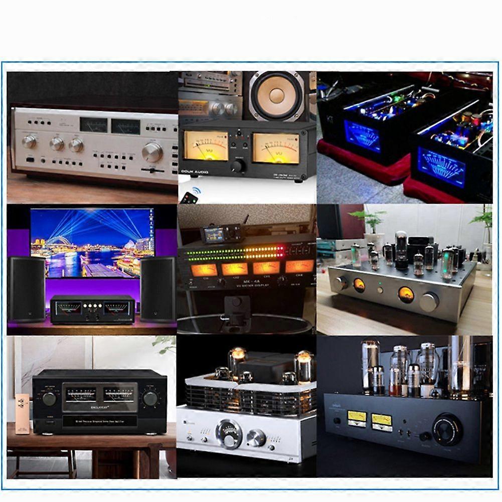 Double Pointer VU Meter Stereo Audio Amplifier Board DB Sound Audio ...