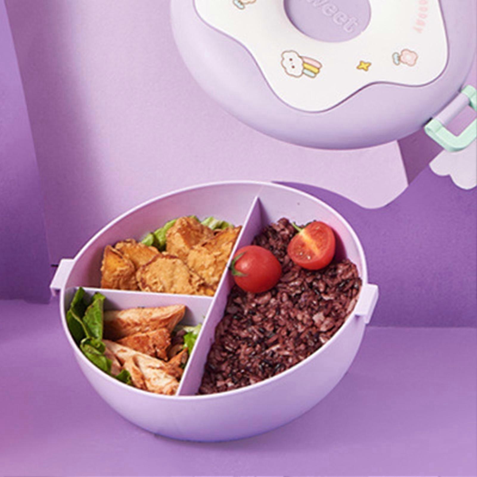 1000ml Cartoon Donut Lunch Box Portable Baby Fruit Box Student Lunch ...
