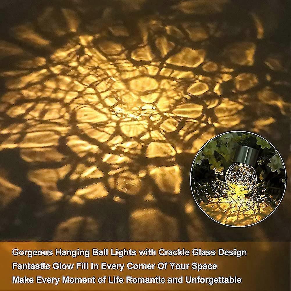 Solar Lamper til haven - 6 stykker vejrbestandig led sol hængende lampe ...