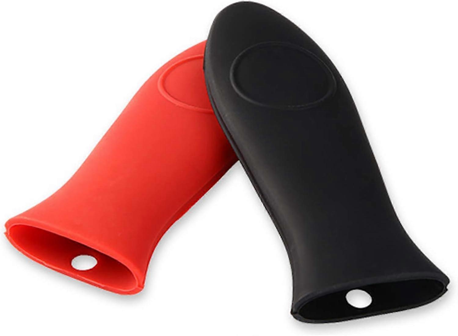 AURA 2 Pieces Hot Handle Holders, Silicon Pan Handle Covers Heat ...