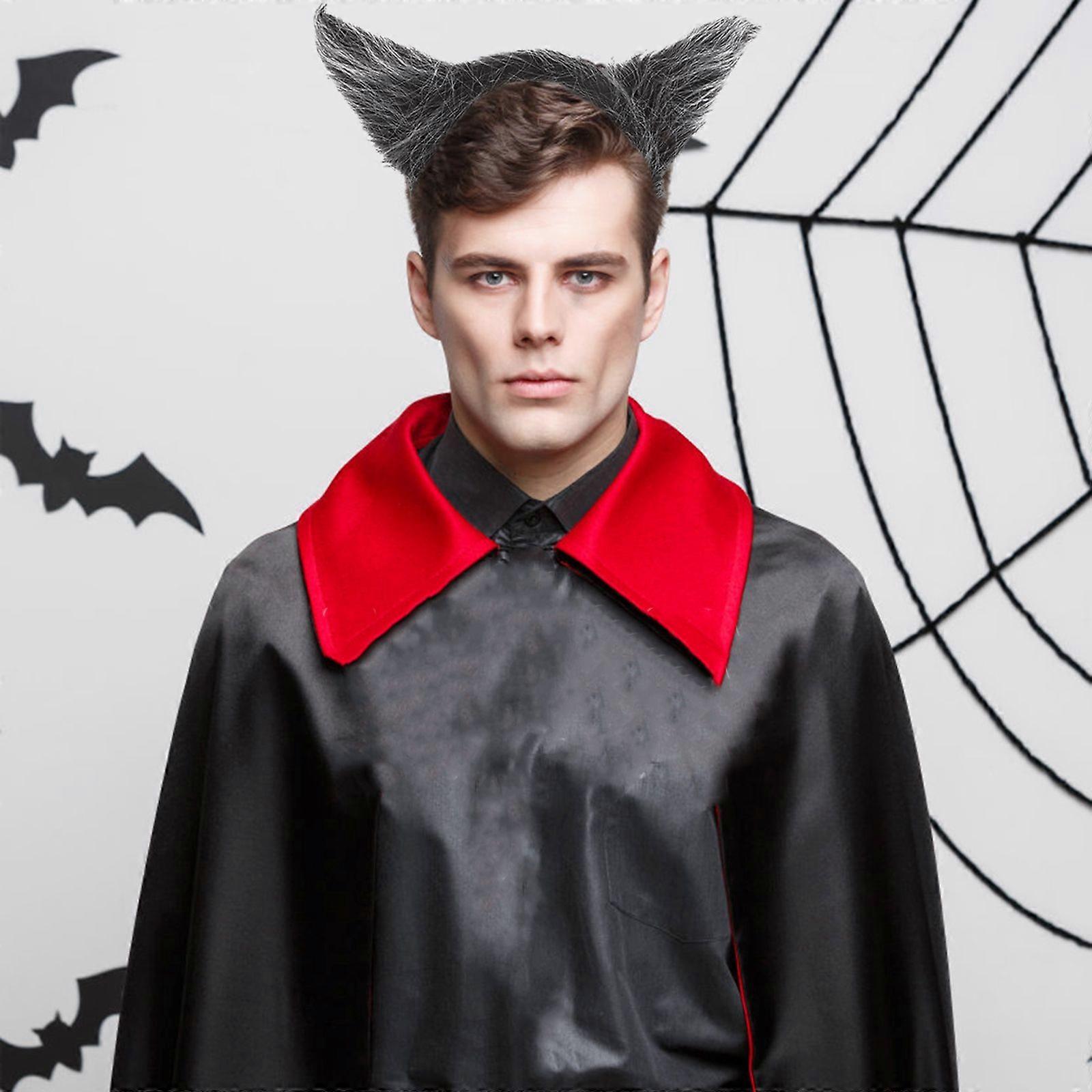 2pcs Animal Ears Headband: Plush Wolf Ears Hairhoop Animal Cosplay ...