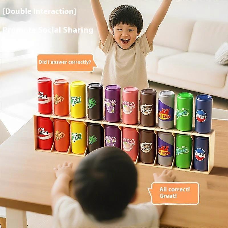 1 Set Beneficial Intelligence Toy Bottle Guessing Beverage Match Match ...