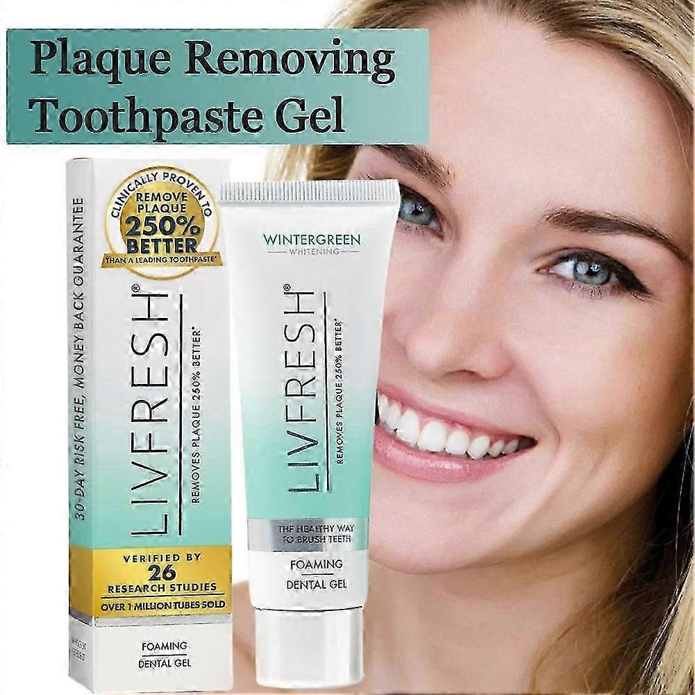 Livfresh Toothpaste Gel, Clinically Proven To Remove Plaque 250% Better ...