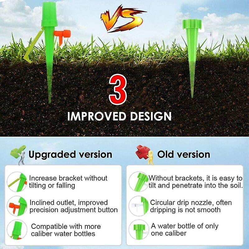 20pcs Drip Irrigation Kit, Automatic Watering Stakes with 20pcs Anti ...