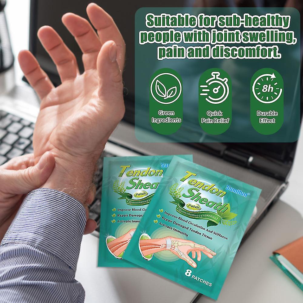 8 Tendon Sheath Patches Hand Tendonitis Arthritis Care Stickers ...