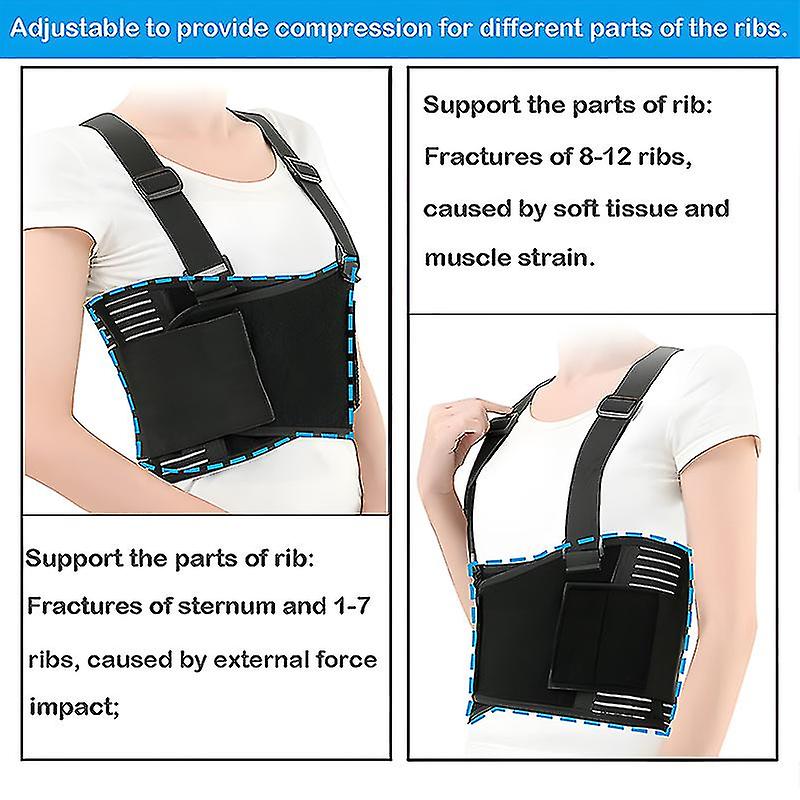 Rib Chest Support Brace Broken Rib Brace Compression Rib Fixation Belt ...