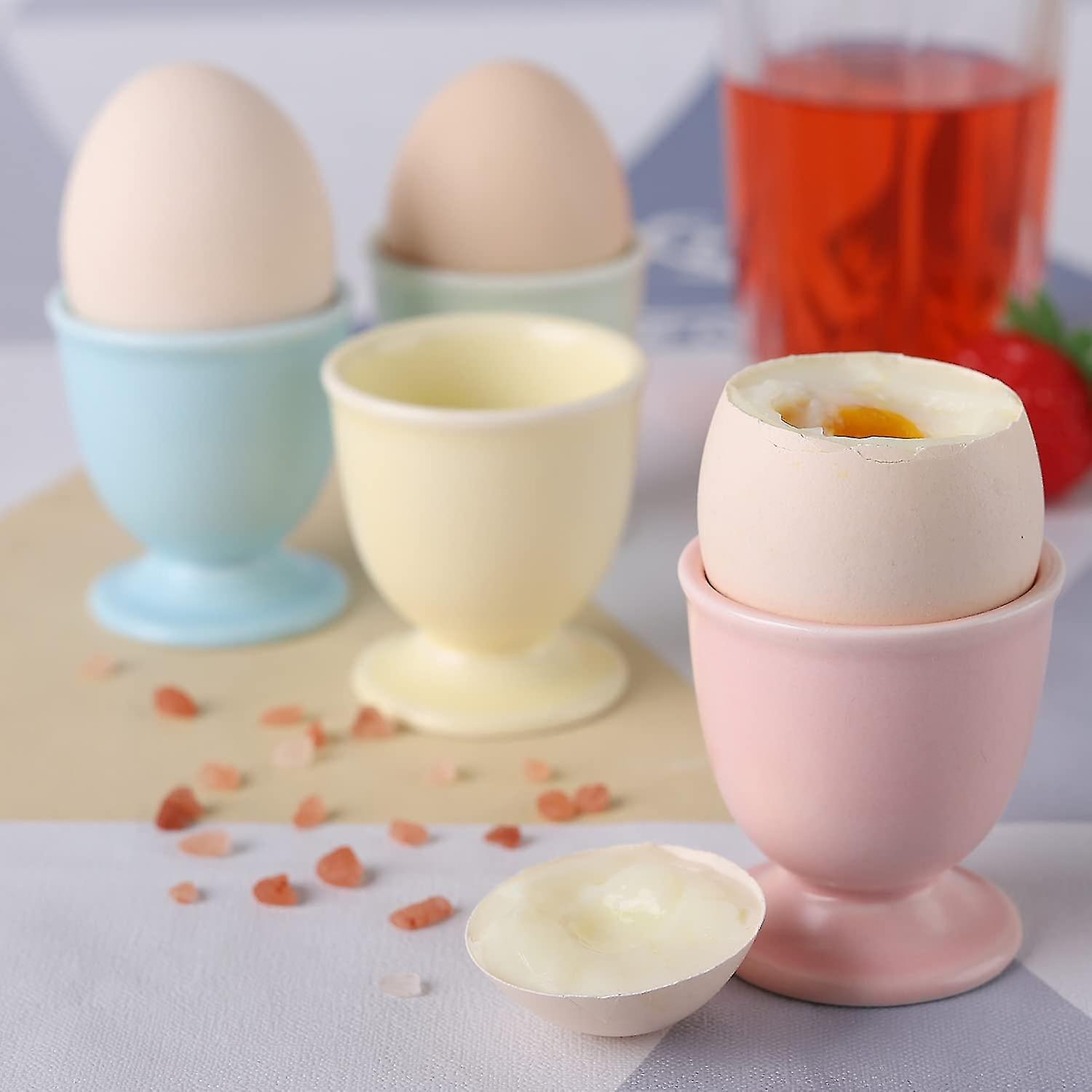 Porcelain Egg Cups Ceramic Egg Stand Holders For Soft Boiled Eggs-dwdz ...