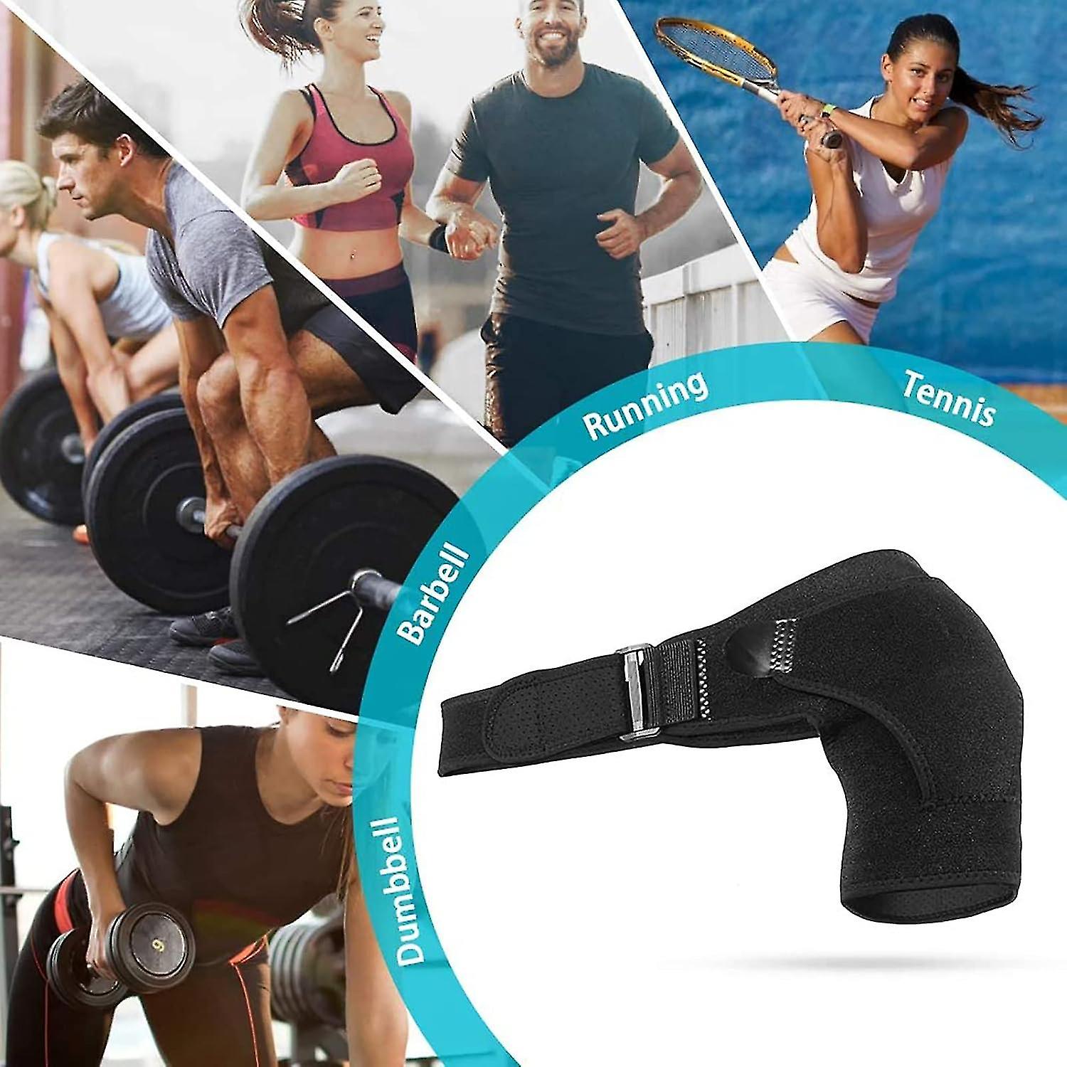 Shoulder Support With Pressure Pad Unisex Adjustable For Left And Right ...
