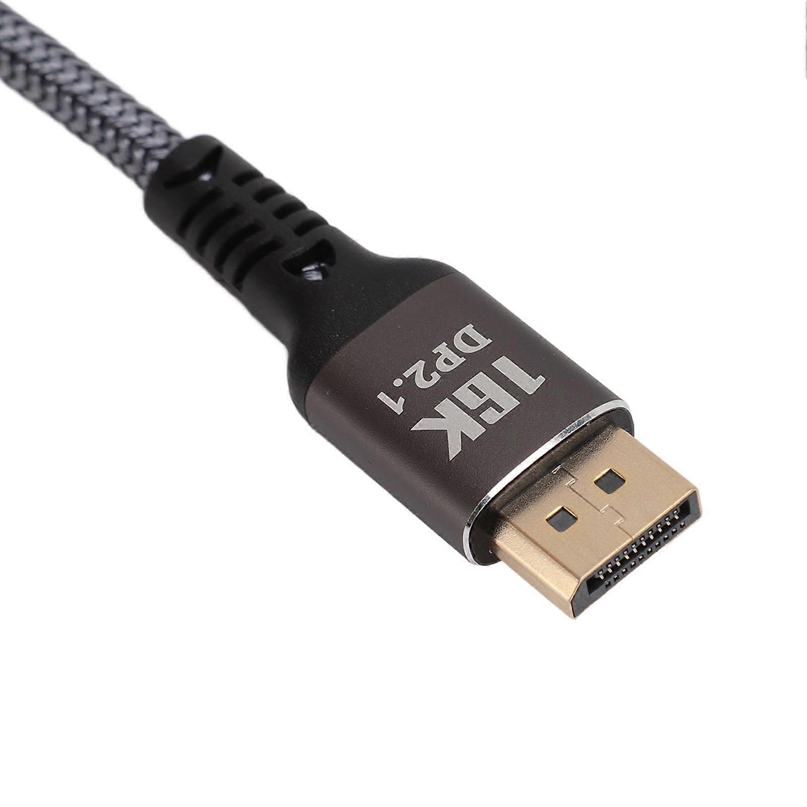 DisplayPort 2.1 Cable 16K 30Hz 40Gbps 3D Dynamic HDR Male to Male ...