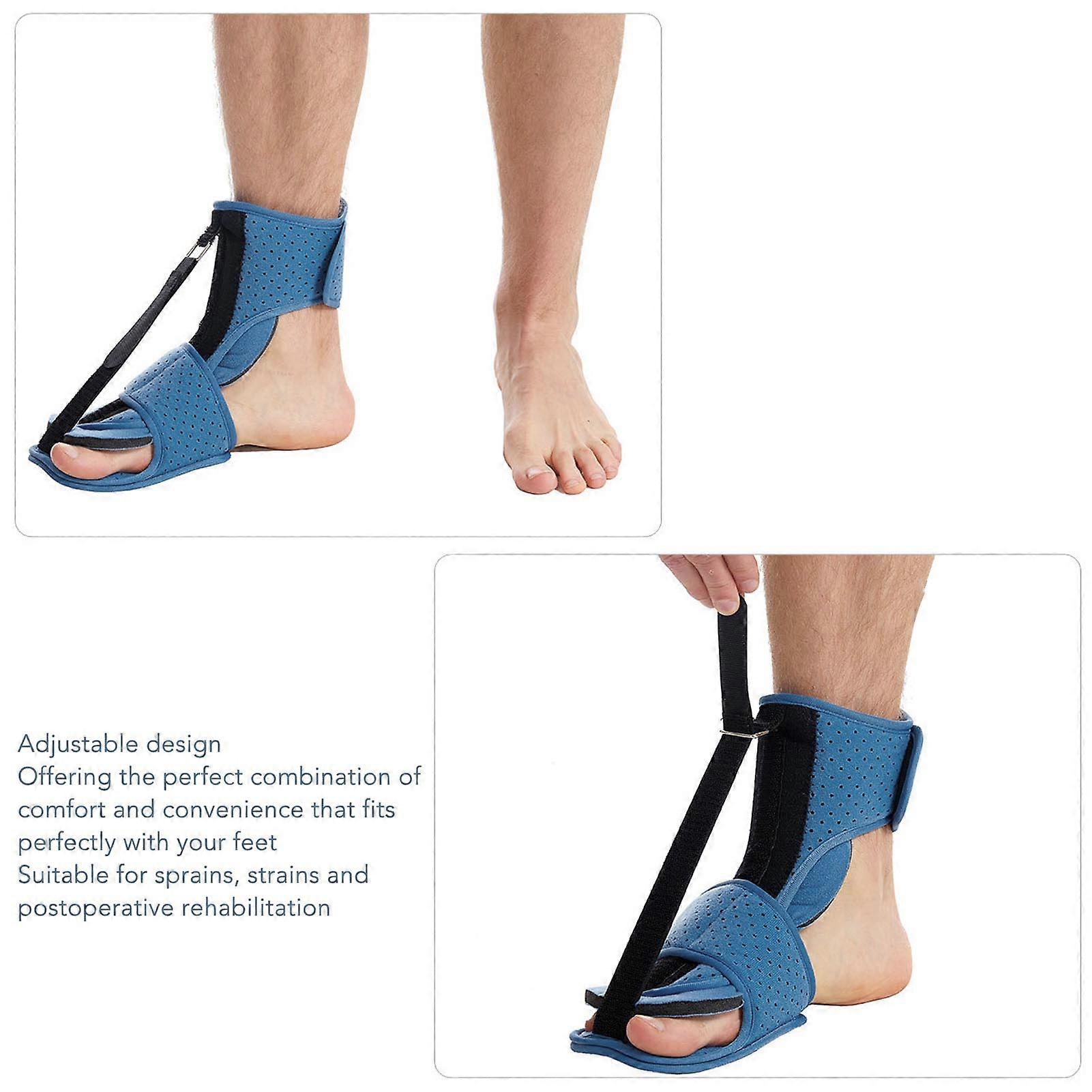 Foot Orthotic Brace Adjustable Foot Drop Brace with Support Plate for ...