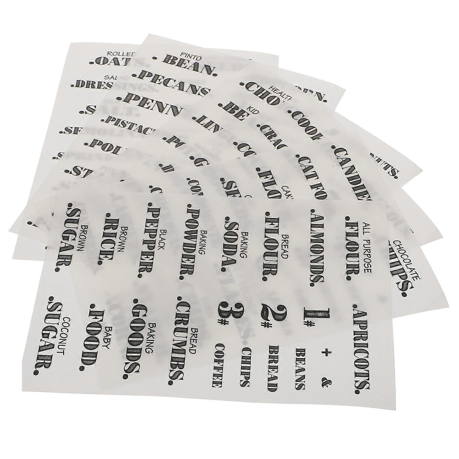 6 Pcs Fridge Labels Storage Container Labels Removable Food Sticker ...