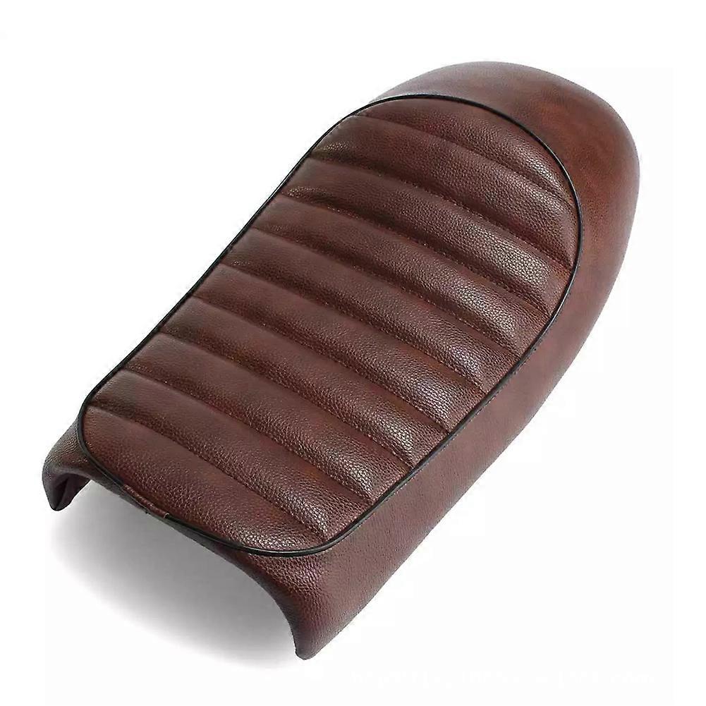 Motorfiets Universal Cafe Racer Seat Aangepaste Vintage Bult Zadel Flat ...