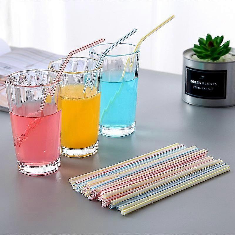 100 Pcs Foldable Straws Bubble Tea Straw Straws Portable Straws ...