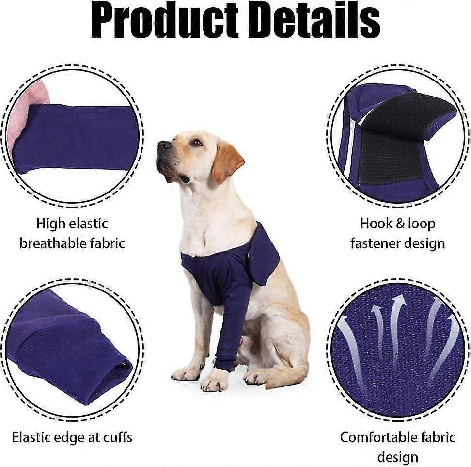 Dogs Anti-licking Protector Sleeve, Dog Recovery Sleeves For Pet Leg ...