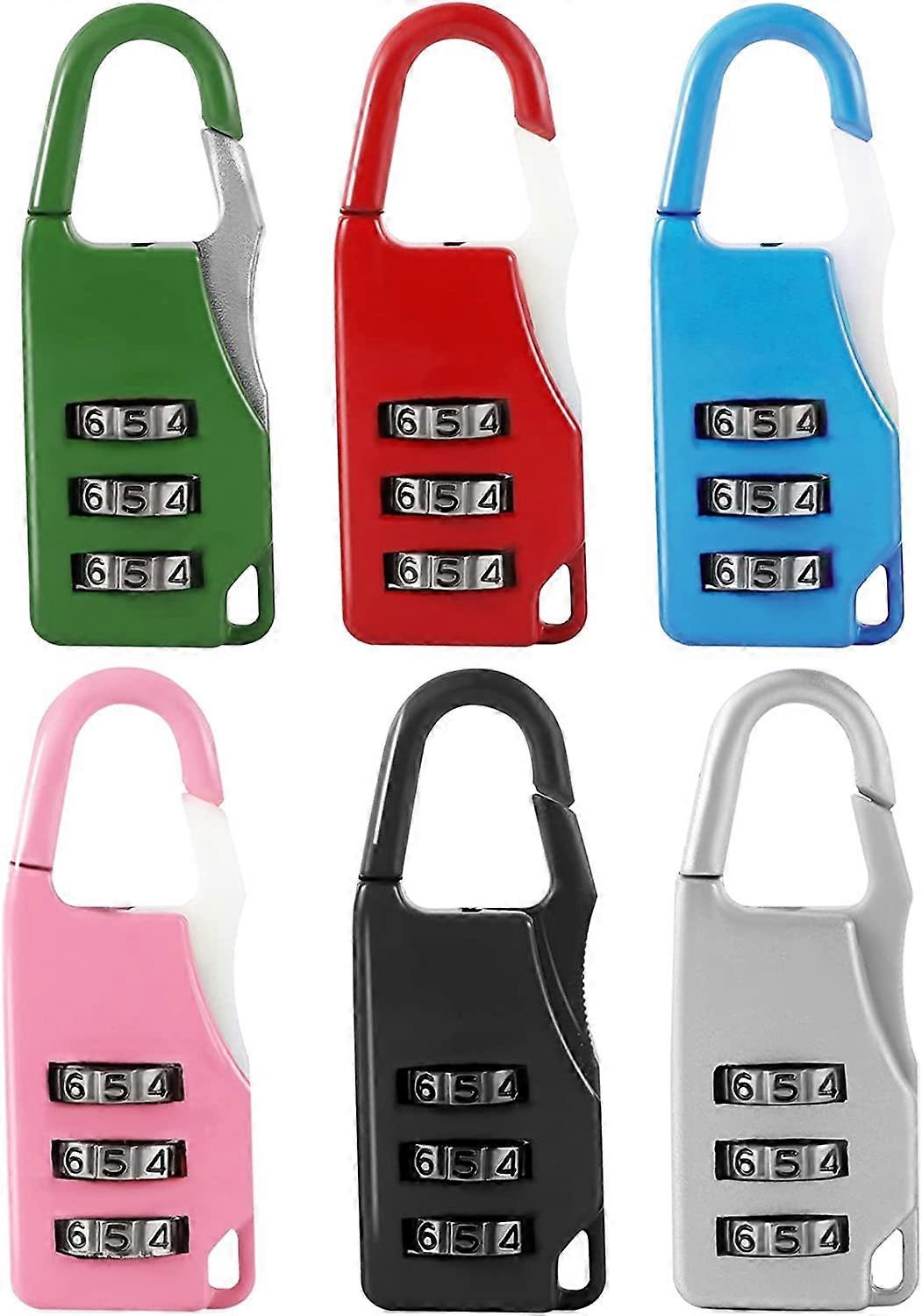 Pcs Small 3-Digit Code Padlock, Small Locker Code Lock Airplane ...