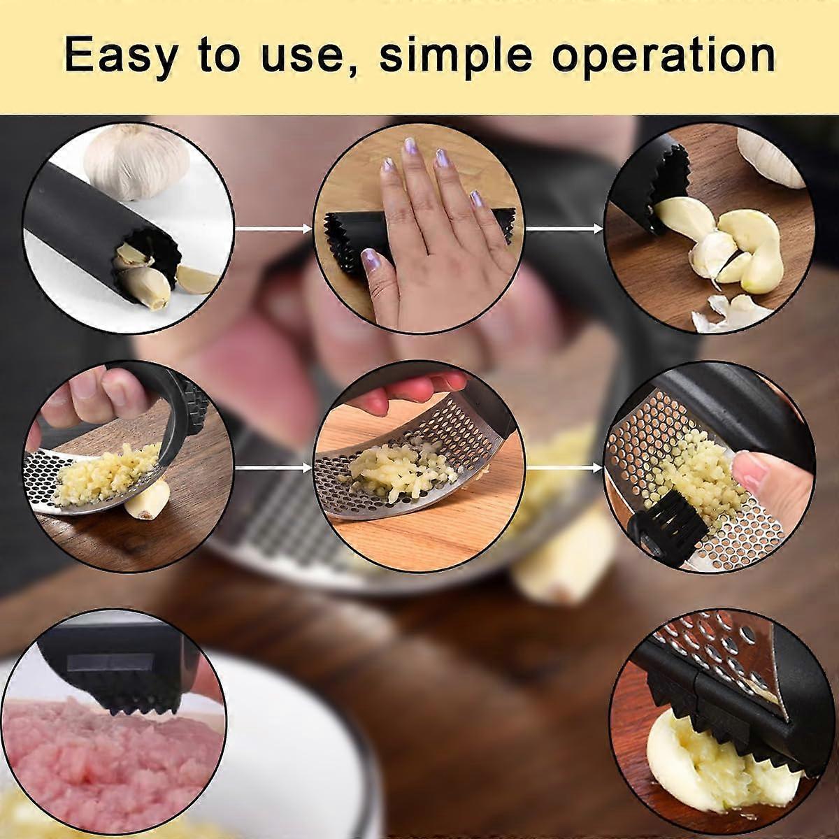 Garlic Press, Garlic Press, Stainless Steel Garlic Press, Stainless ...