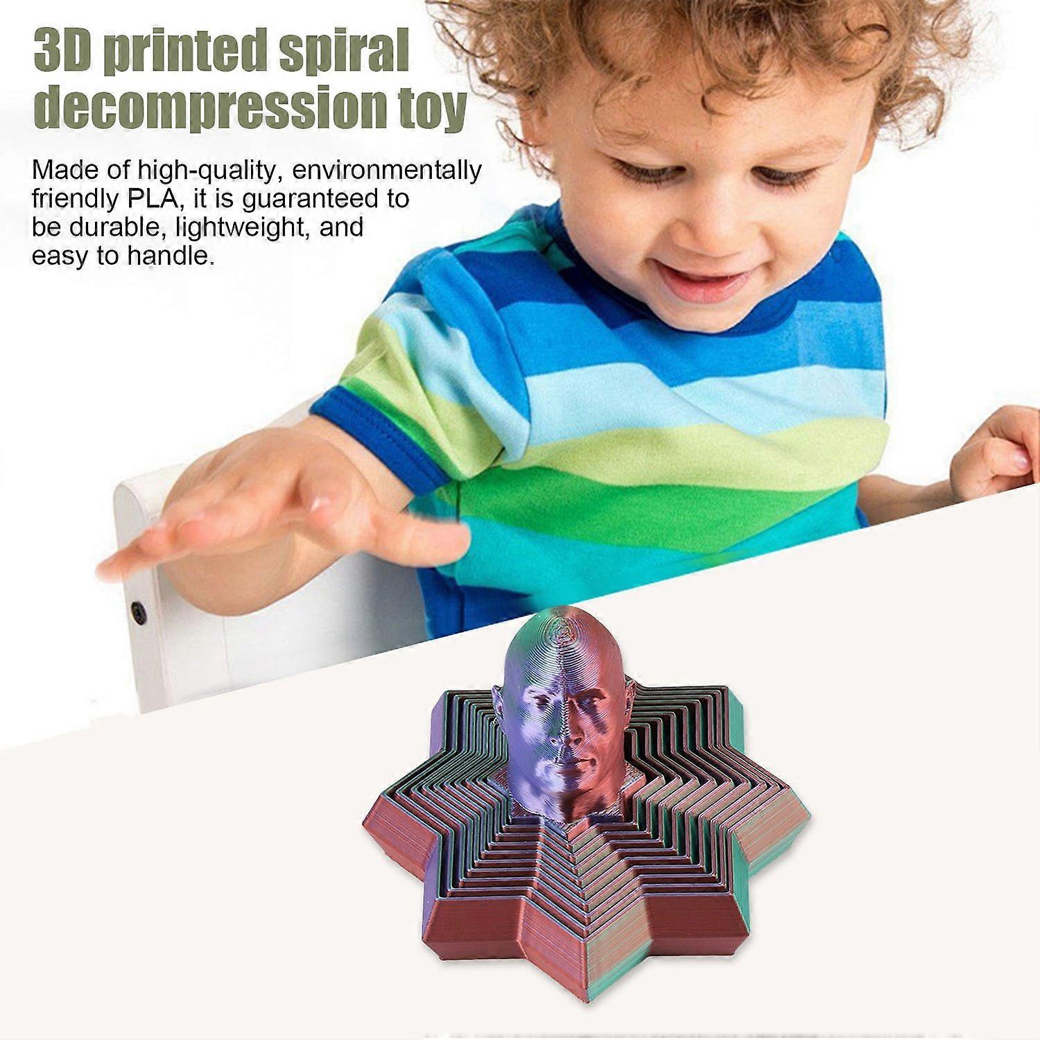 3D Printed Fidget Retractable Tower 10/12 Layers Anxiety Stress Relief ...