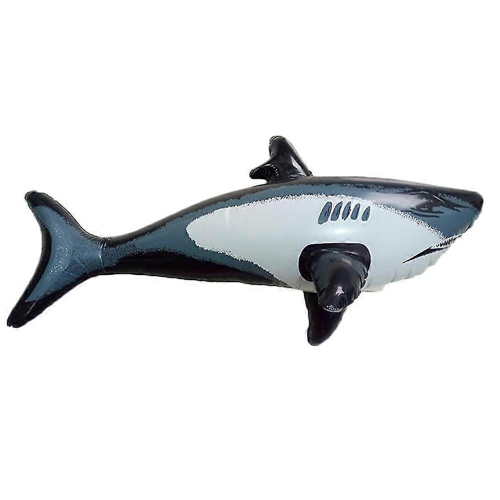 Inflatable Shark Toys Swimming Pool Safety Float Water Playing For Kids ...