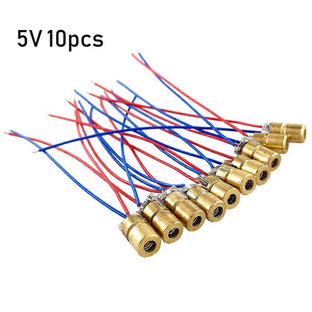 1/3/5/10pcs High quality Mini Laser diode 650nm 6mm 3/5V 5 million watt ...