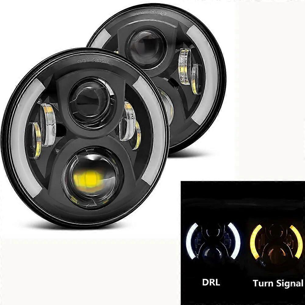 2pc Car Led 7inch Led Headlight Fit Lada Niva 4X4 Uaz Hunter For Land ...