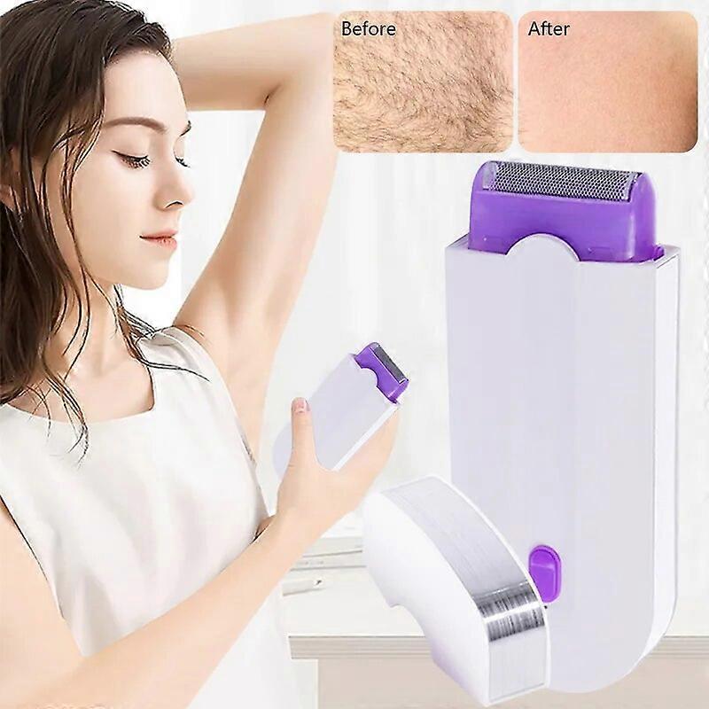 USB Rechargeable Painless Hair Removal Tool Laser Touch Epilator Women ...