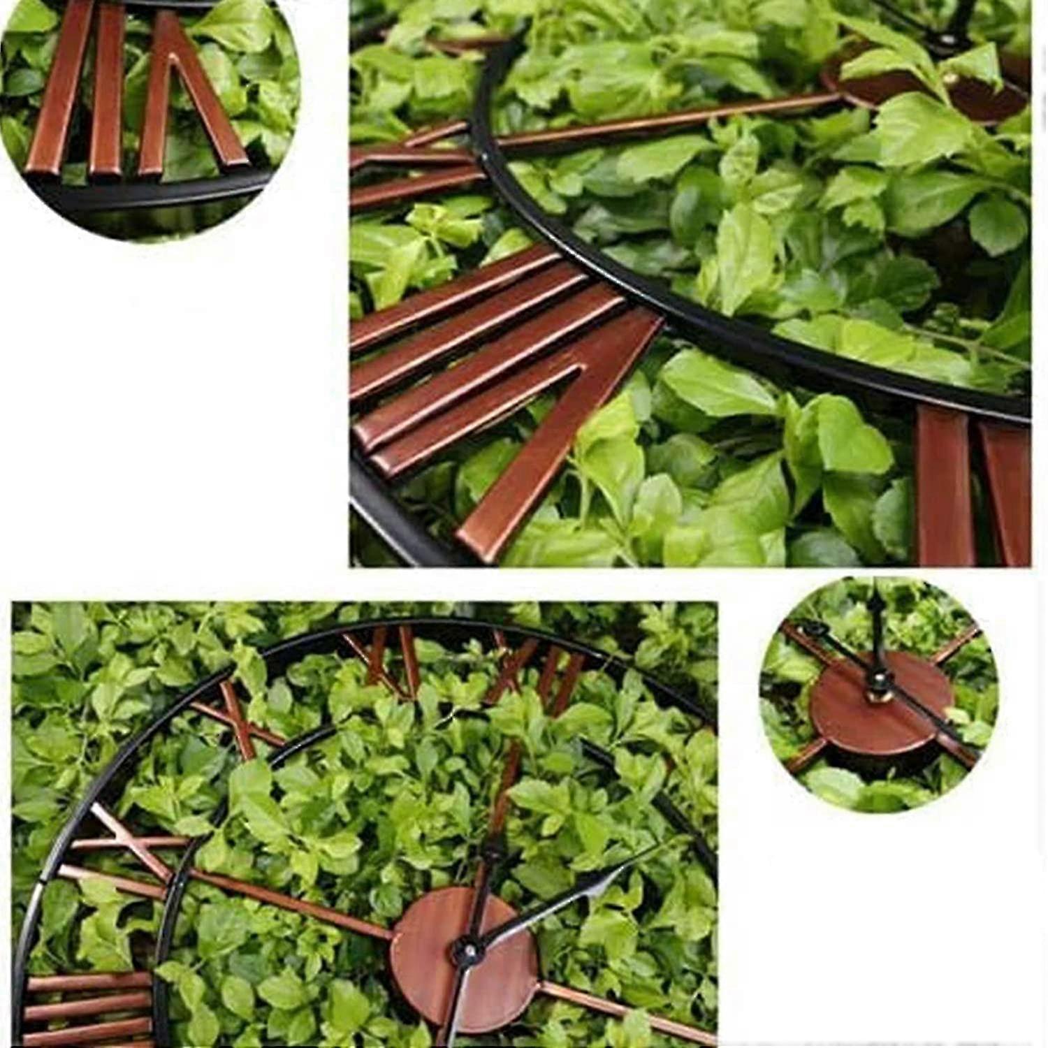 Garden Clock Outdoor Garden Wall Clock Large Roman Numeral Garden Clock ...