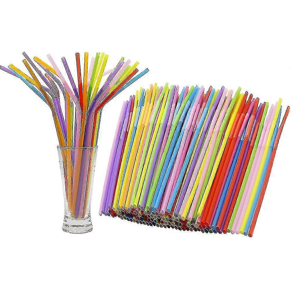 100pcs Disposable Plastic Extended Straws-Good | Fruugo UK
