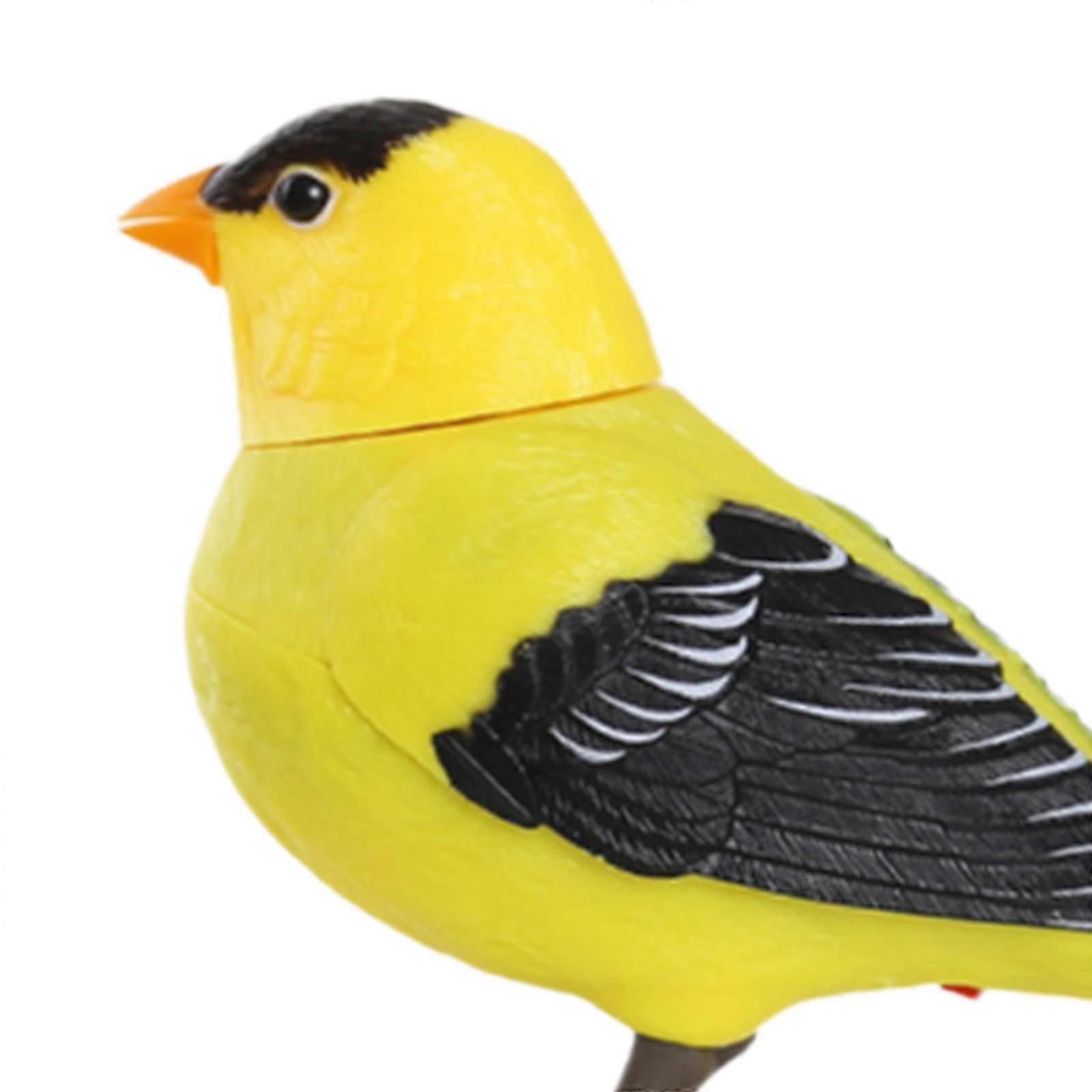 Parakeet Parrot Cage Toy Electric Singing and Chirping Bird Toy for ...