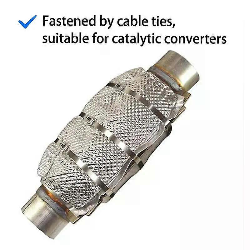 Embossed Aluminium Fit Car Exhaust Heat Shield Kit Shield Heat Shield ...