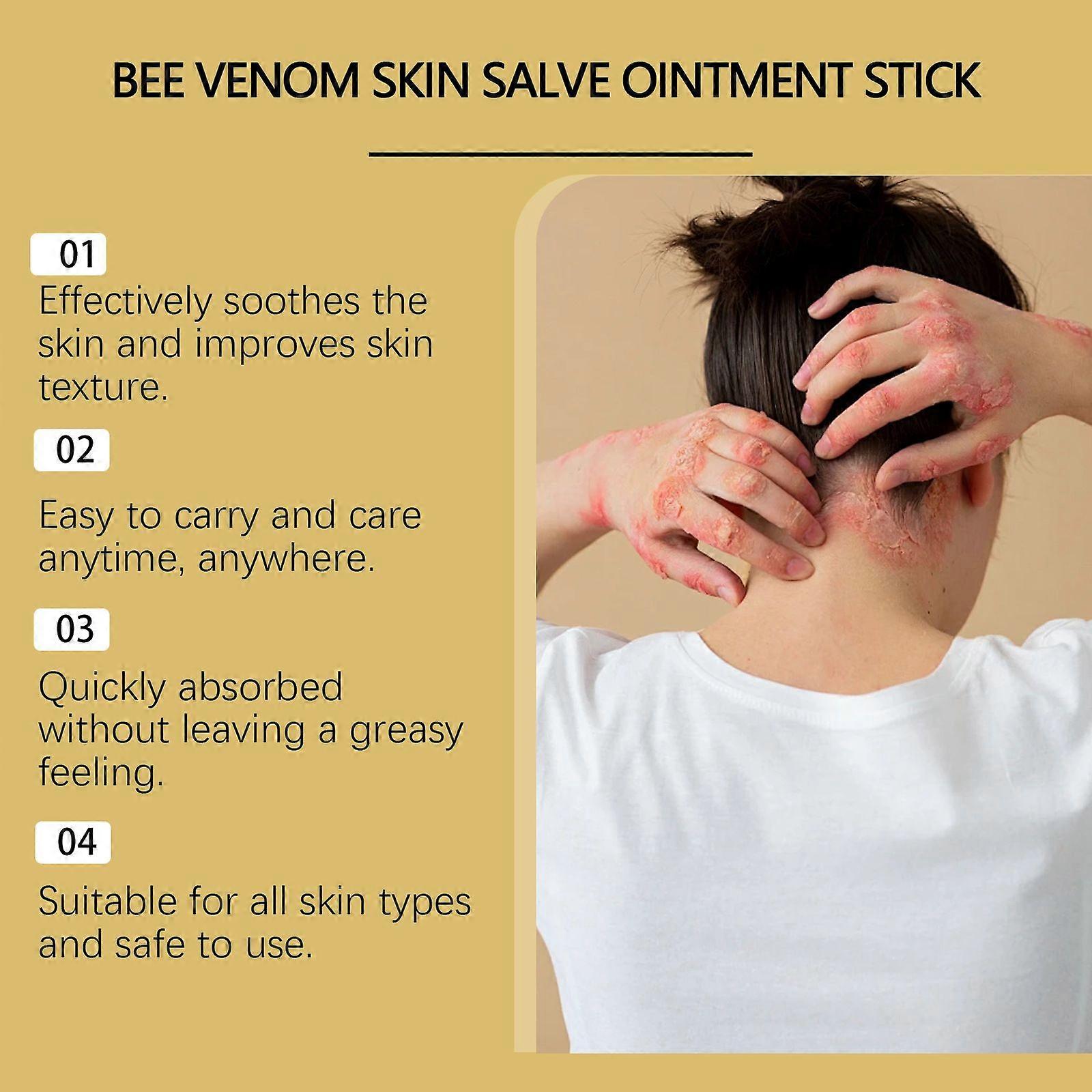 Bee Venom Skin Salve Ointment Stick, Bee Venom Repair Cream for Anti ...